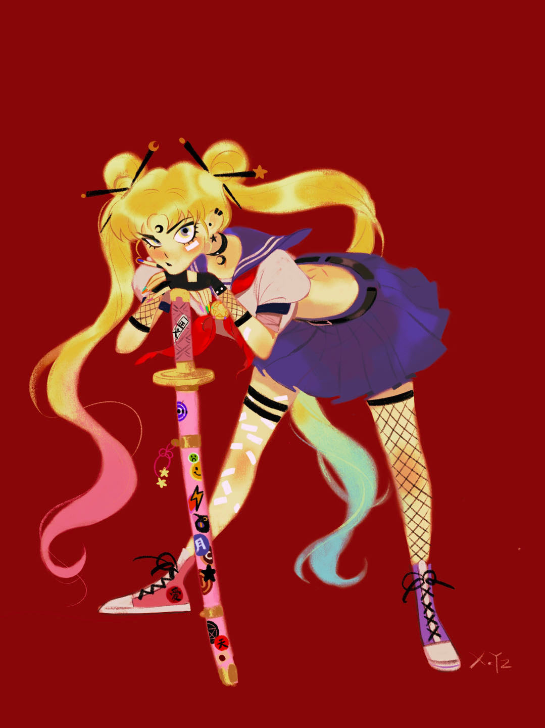 Bad Girls Club_Usagi mini art print framed by Yingzong Xin – WitchXing