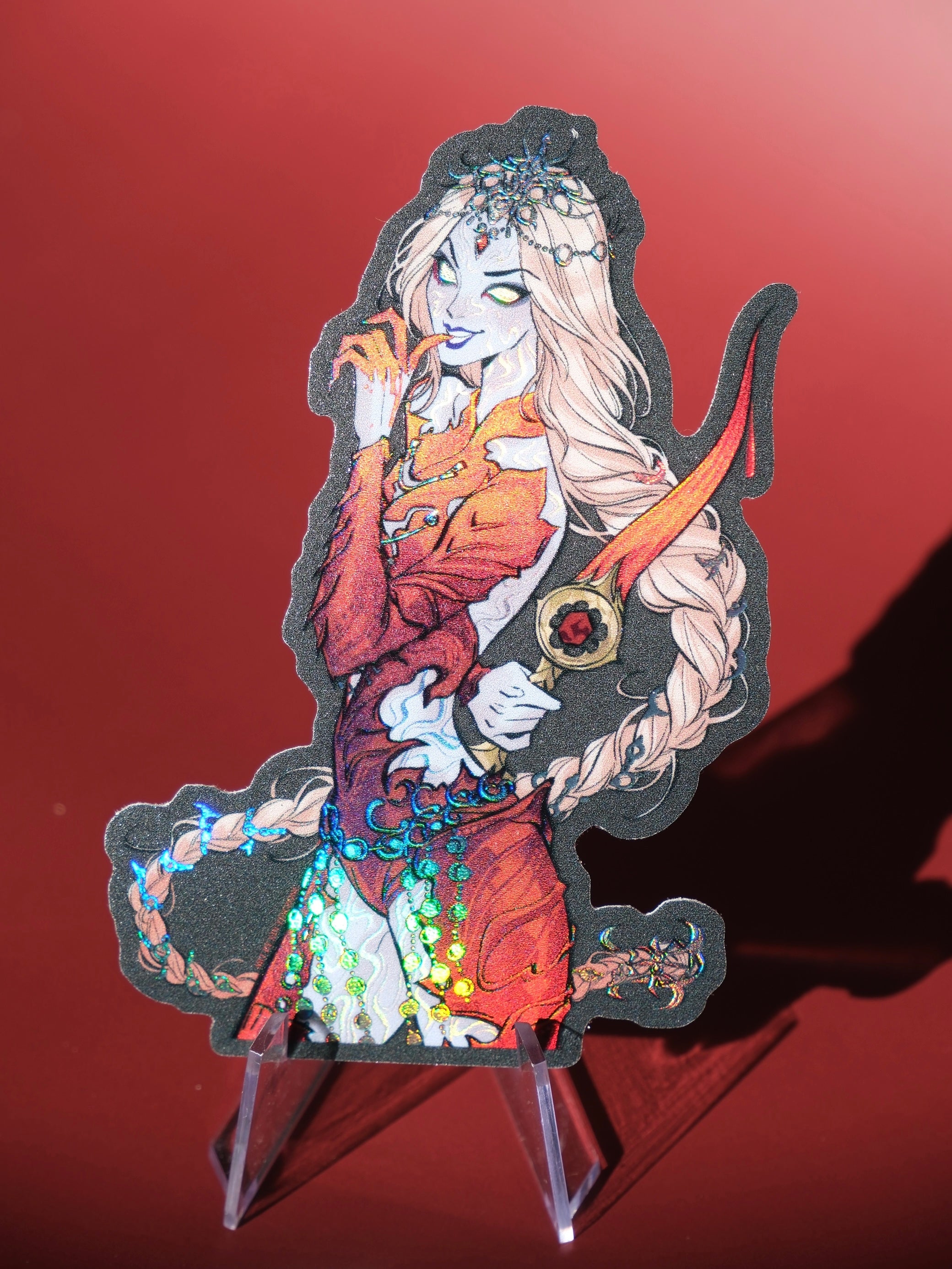 BG3 holographic sticker: Orin the Red – WitchXing